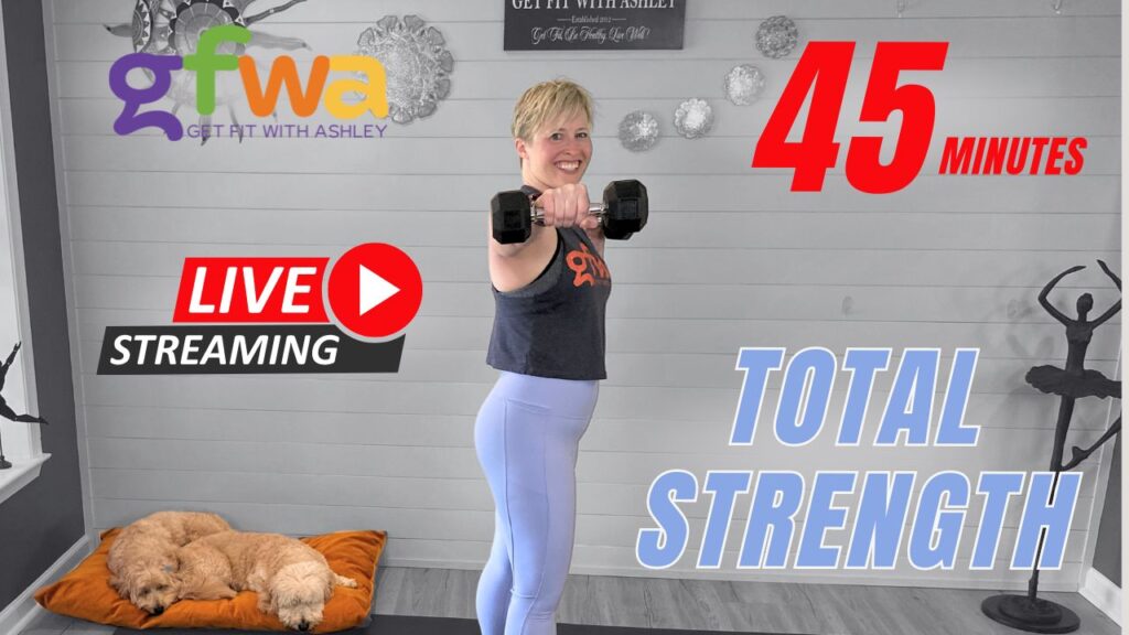 45-Minute Total Strength Dumbbell Workout - GET FIT WITH ASHLEY