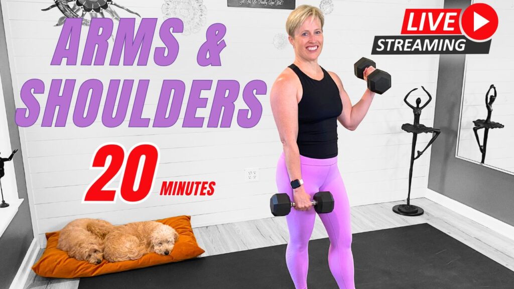 20 Minute Arms And Shoulders Strength Workout Get Fit With Ashley